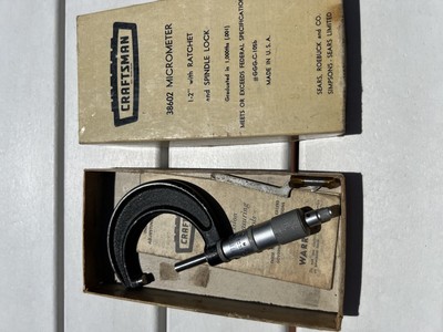 Micrometers - Craftsman Micrometer