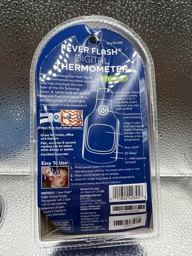Rite Aid Fever Flash Digital Temple Thermometer Non-invasive Ships for ...