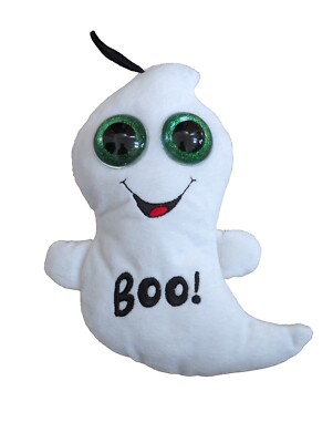 Ty Beanie Boo Phantom White Ghost Mascot Boo 8" ( 20 cm) | eBay UK