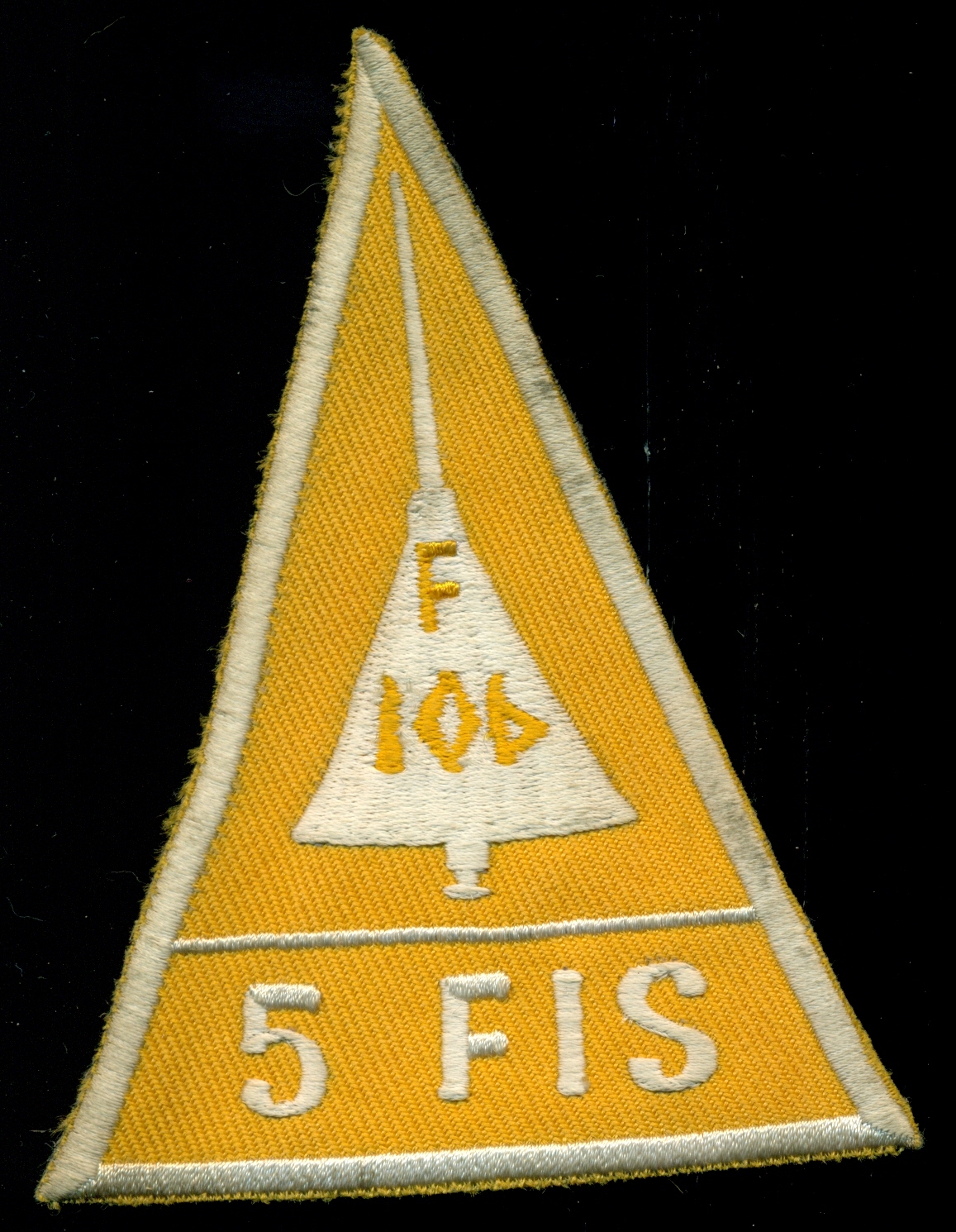 USAF 5th FIS Fighter Interceptor Squadron F-106 Dart Yellow Patch S-3 ...