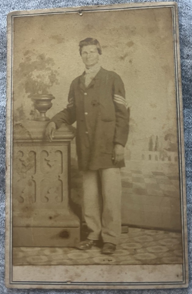 Vintage Photograph Cdv Identified Civil War Union Soldier 19th Iowa | eBay