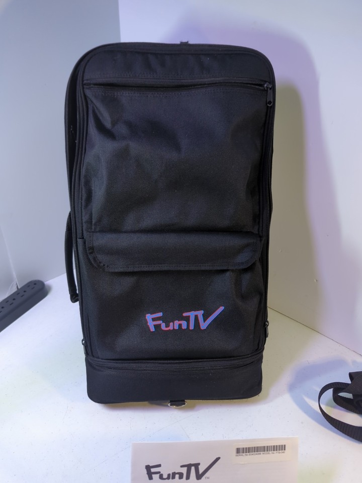 Sansui Mobile CRT 6" Color TV & VCR Retro Gaming W/ Remote + Case ( AC ...