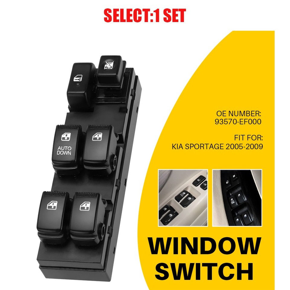 Master Window Switch Front Left Driver for Kia Sportage 05-09 93570 ...
