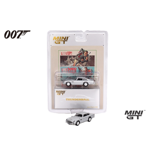 ASTON MARTIN DB5 JAMES BOND "THUNDERBALL" 1965 SILVER BLISTER 1:64 Mini ...