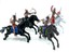 G Scale 1:32 Painted Figures Horses Native Indians for Model Train ...