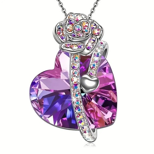 Rainbow Mystical Fire Topaz 925 Sterling Silver Charms Rose Pendant ...