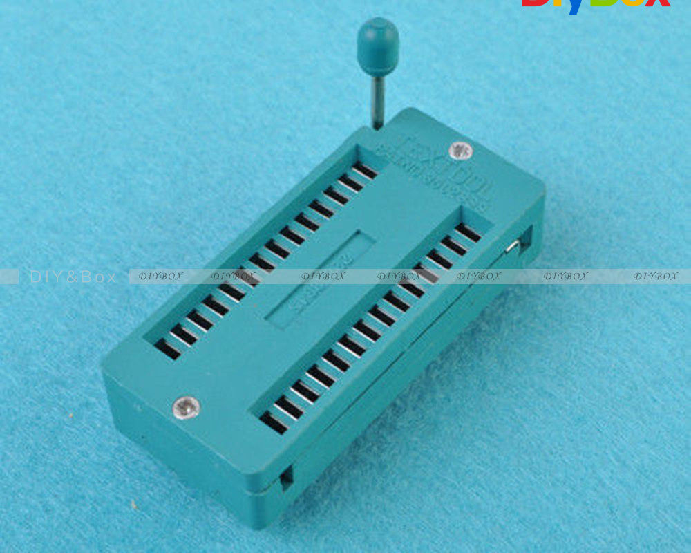 ZIF 28-pin 28 Pins Test DIL ICs Universal IC Socket Insertion Wide Body ...