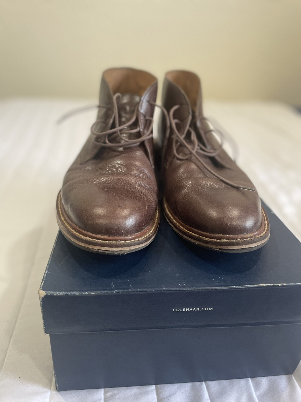 Cole Haan "Barron" Brown Leather Chukka Boots. Men's 11 | eBay