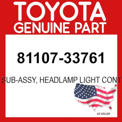 Toyota Genuine 81107-33761 Computer Sub-Assy Headlamp Light Control RH ...