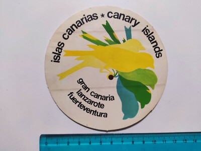 Adhesive Islas Canarias Lanzarote Fuerteventura Sticker Autocollant 80s ...
