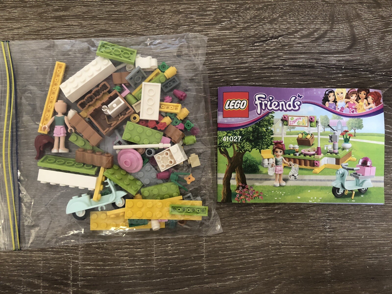 Lego Friends Set 41027 Mia's Lemonade Stand 98% Complete, No box GUC ...