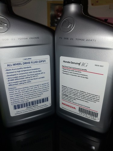 3 QTS HONDA GENUINE OEM DUAL PUMP II FLUID w/WASHERS DPSF II NEW 08200 ...