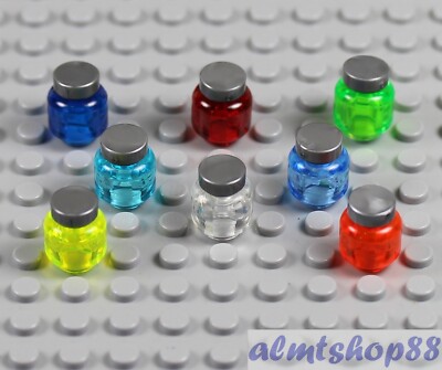 LEGO - 8x Jars Drink Potion Bottle Kitchen Lab Food Minifigure Castle ...