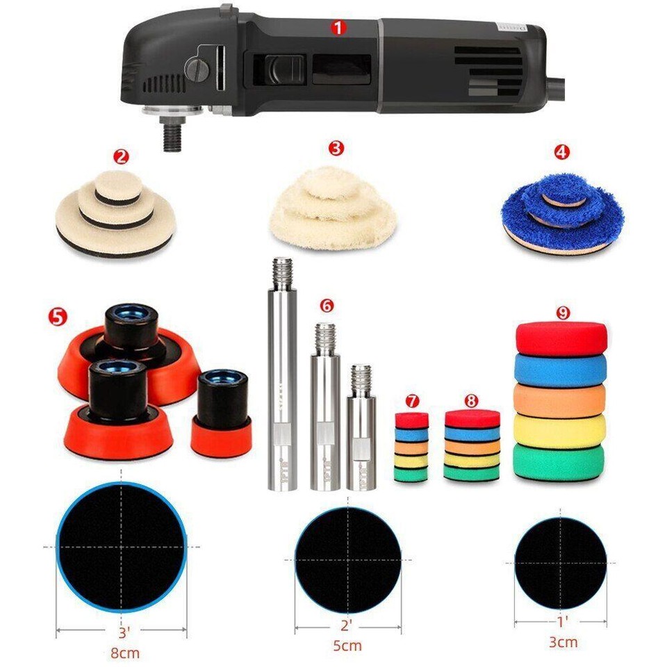 Car Mini Polishing Machine Buffer Rotary Polisher Partial Fine ...
