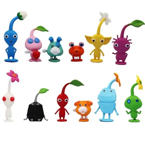 Hot sales 12Pcs/Set PIKMIN Figure Captain Olimar PIKMIN PVC Action ...