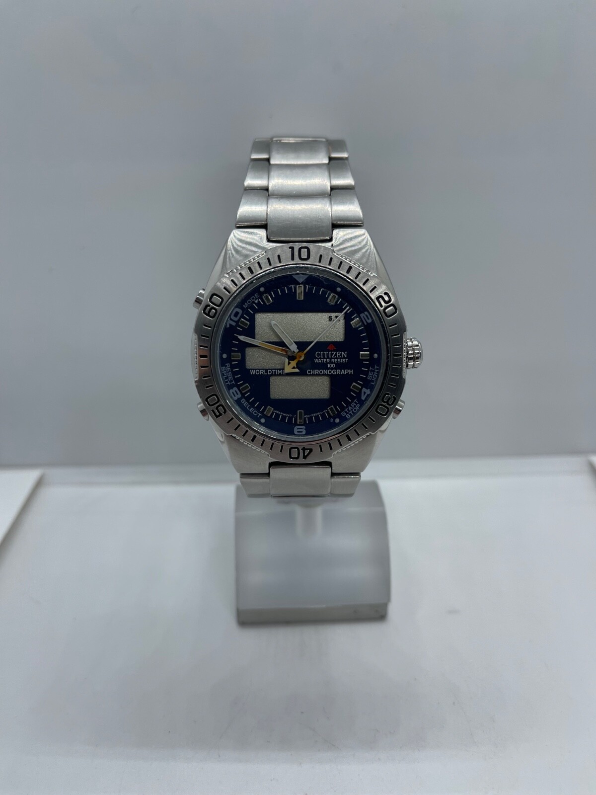 Citizen C460-R30215 Ana-Digital Alarm Chrono Vintage Wrist Watch Japan ...