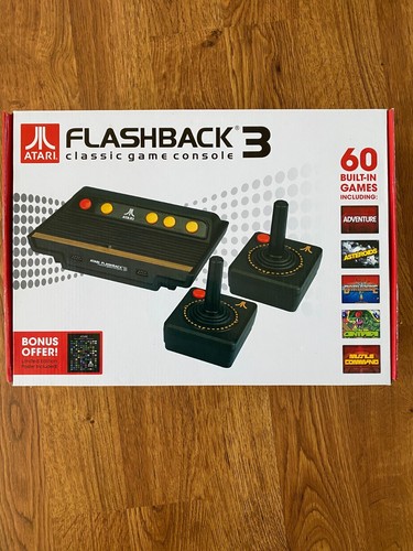 Atari Flashback 3 Classic Game Console 60 Built In Games Bonus Poster ...