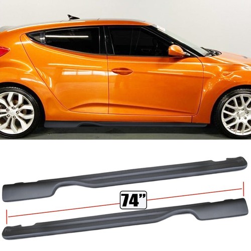 For 2012-2016 2017 Hyundai Veloster non-Turbo RBY Style 2Pc SIDE SKIRTS ...
