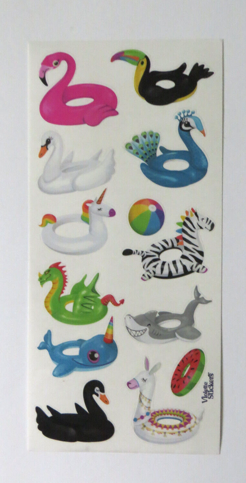 Violette Collection - ANIMAL FLOATIES - 1 Sheet NEW RELEASE Stickers # ...