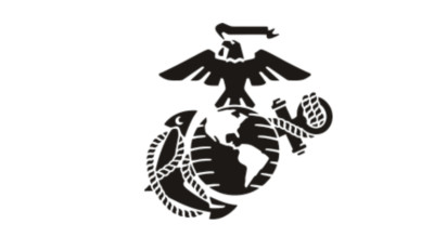 4" us marine corps usmc logo black bumper sticker decal usa made | eBay