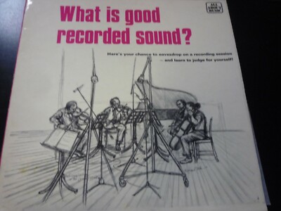 WHAT IS GOOD RECORDED SOUND? LP Recording Session Bob Hardcastle | eBay