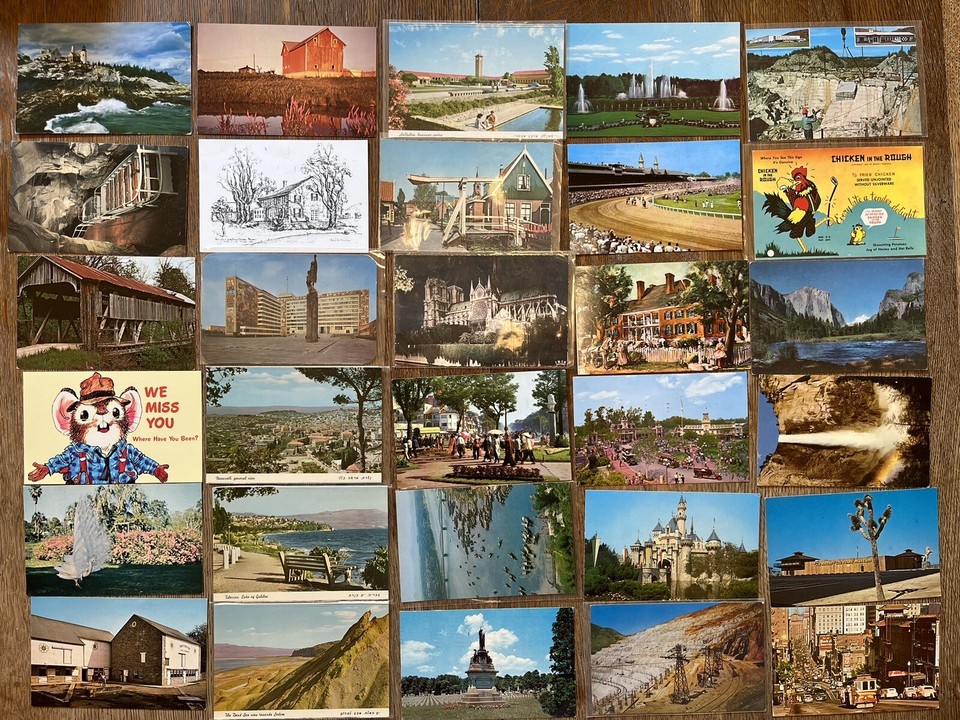 1000+ Vintage Postcard Lot - Chrome 1950's or Later Views Hotels ...