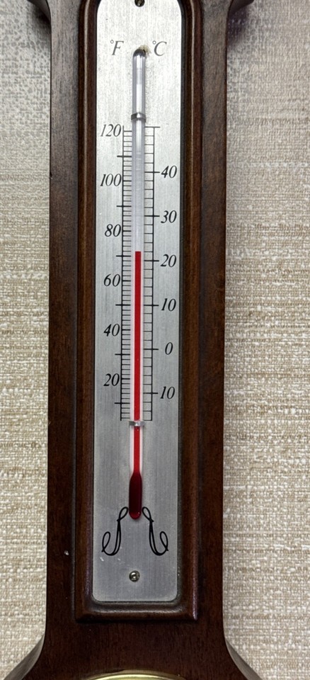 HOWARD MILLER Barometer Thermometer Hygrometer Clock Weather Station ...