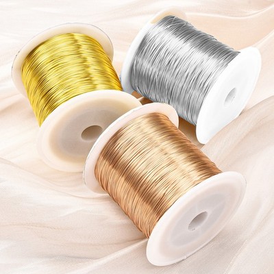 100 m Craft Wire Thin Wire for Crafts Bead Wire DIY Bead Jewellery ...