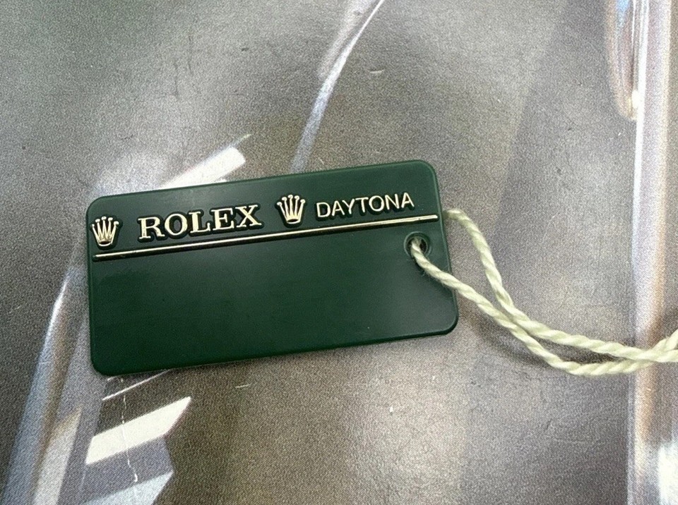 Vintage ROLEX Green Hang Tag Seal 116523 78493 ROLEX DAYTONA Tag | eBay.de