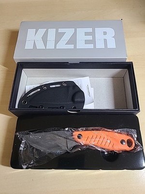 Kizer Hare D2 Blade Orange G10 Handle 1077A1 | eBay