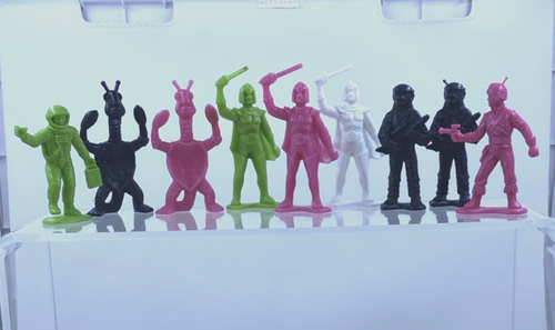 1978 Tim Mee Toys Galaxy Laser Team 2”-2.75” Plastic Figures. Aliens ...