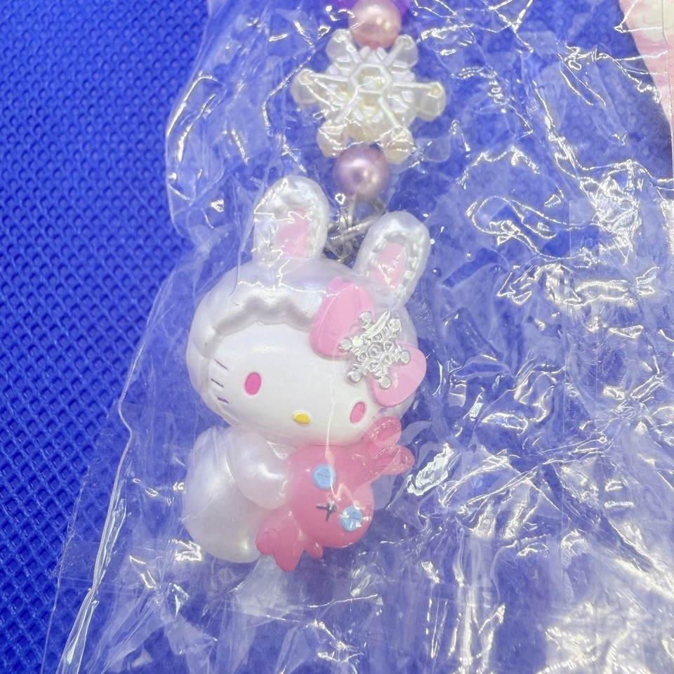 Hello Kitty Rabbit Keychain Hokkaido Snow Gotochi SANRIO Japan Bunny ...