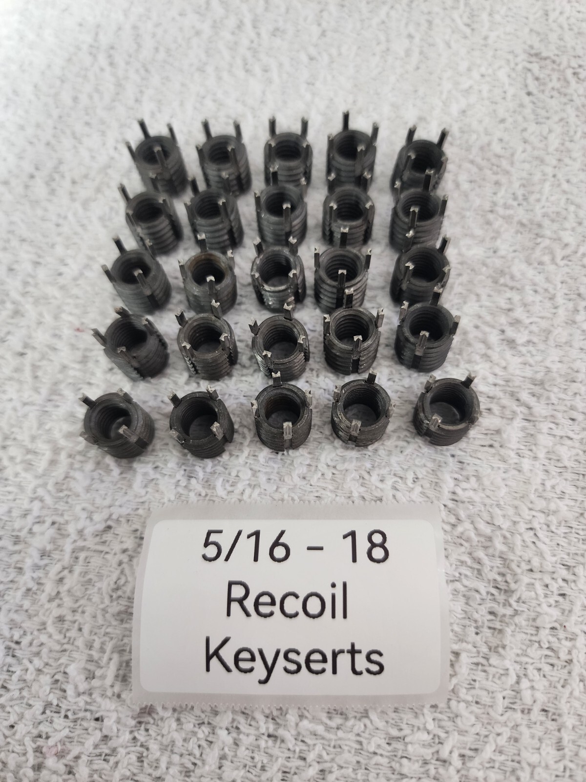 Recoil Keyserts for metal. 5/16 - 8 (25 pieces) | eBay