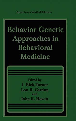 Behavior Genetic Approaches in Behavioral Medicine (Language of Science ...