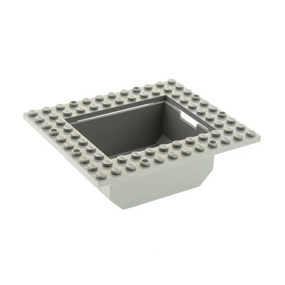 1x Lego Schiff Boot Container alt-hell grau 10x12 Cargo Plattform 2374 ...