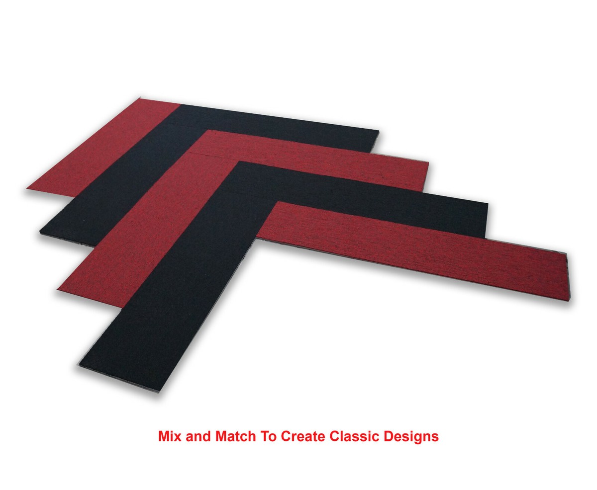 Red And Black Carpet Tiles
