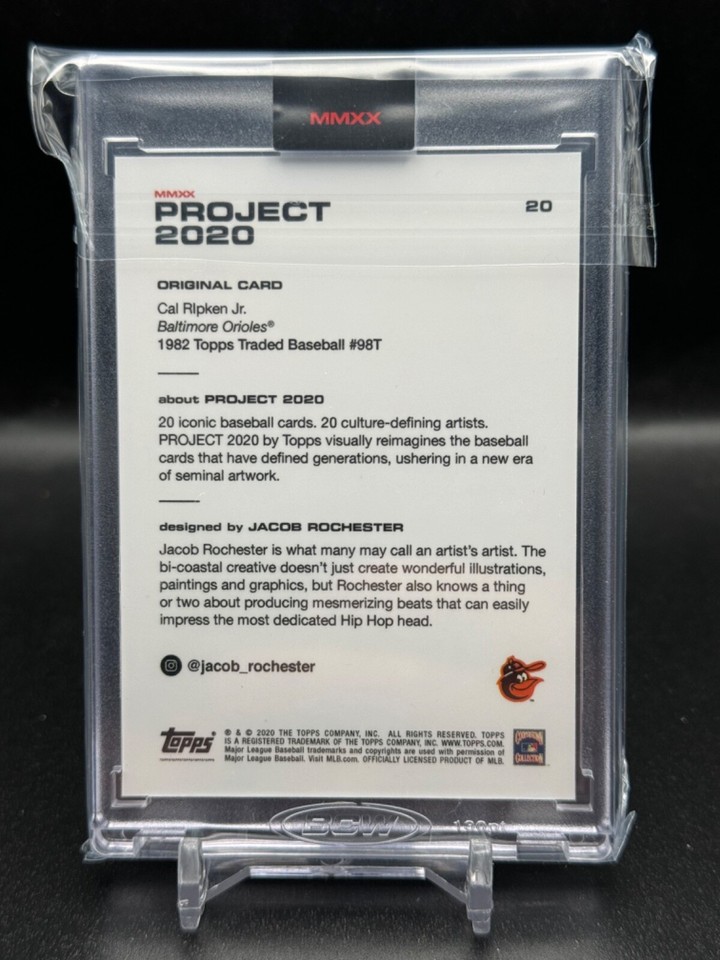 Topps Project 2020 Baseball Card #20 Cal Ripken Jr. by Jacob Rochester ...