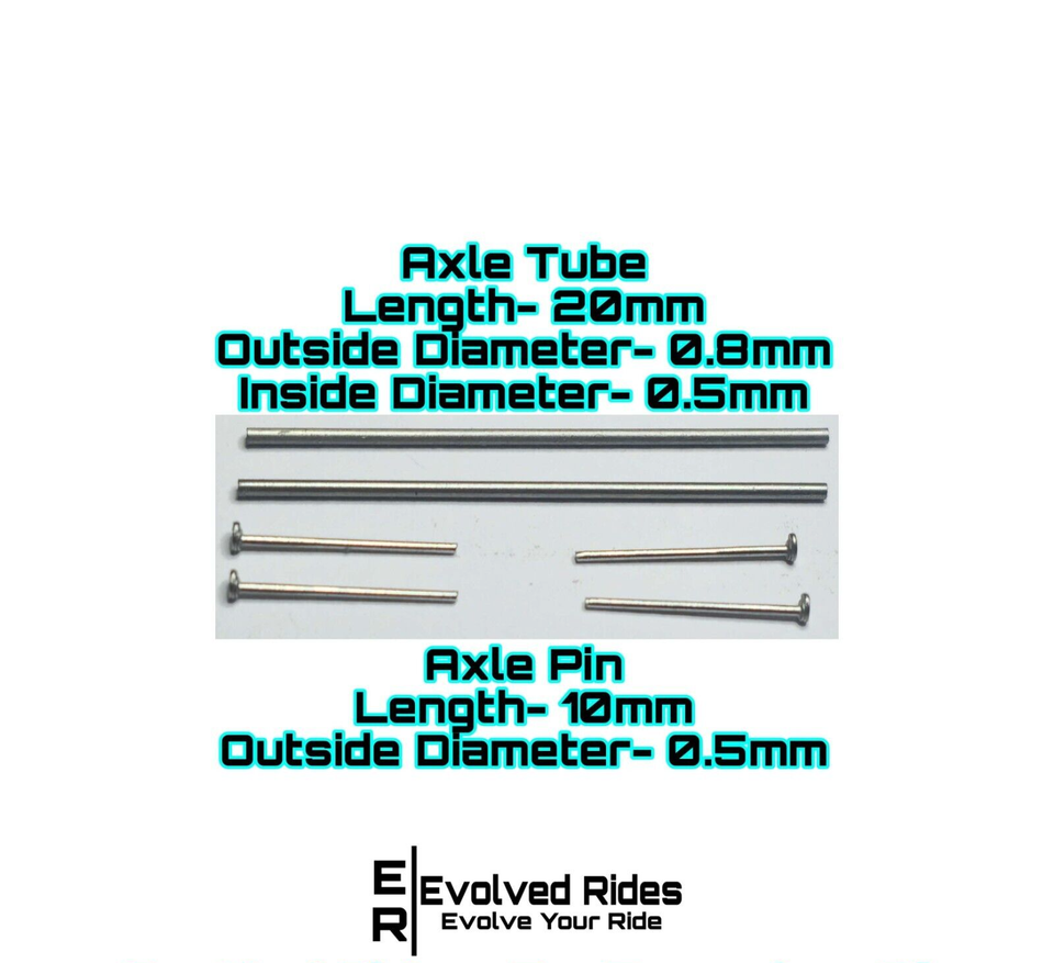 Axles 25 Sets 20mm For 1/64 Scale Custom Restoration Real Rider Hot ...
