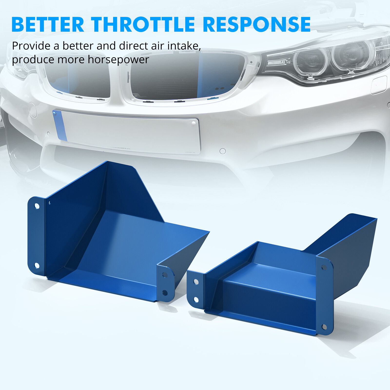 NICECNC Aluminum Dynamic Air Intake Scoops Cold For BMW F20 F21 N20 N55 ...