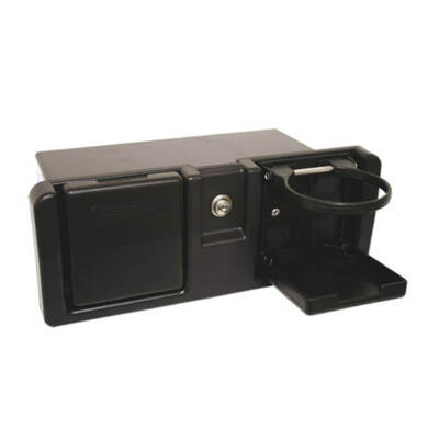 Moulded in Tough ABS Lockable Glove Box Type Organisers with Drink ...