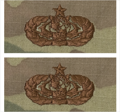 GENUINE U.S. AIR FORCE EMBROIDERED BADGE: CYBERSPACE SUPPORT: SENIOR ...