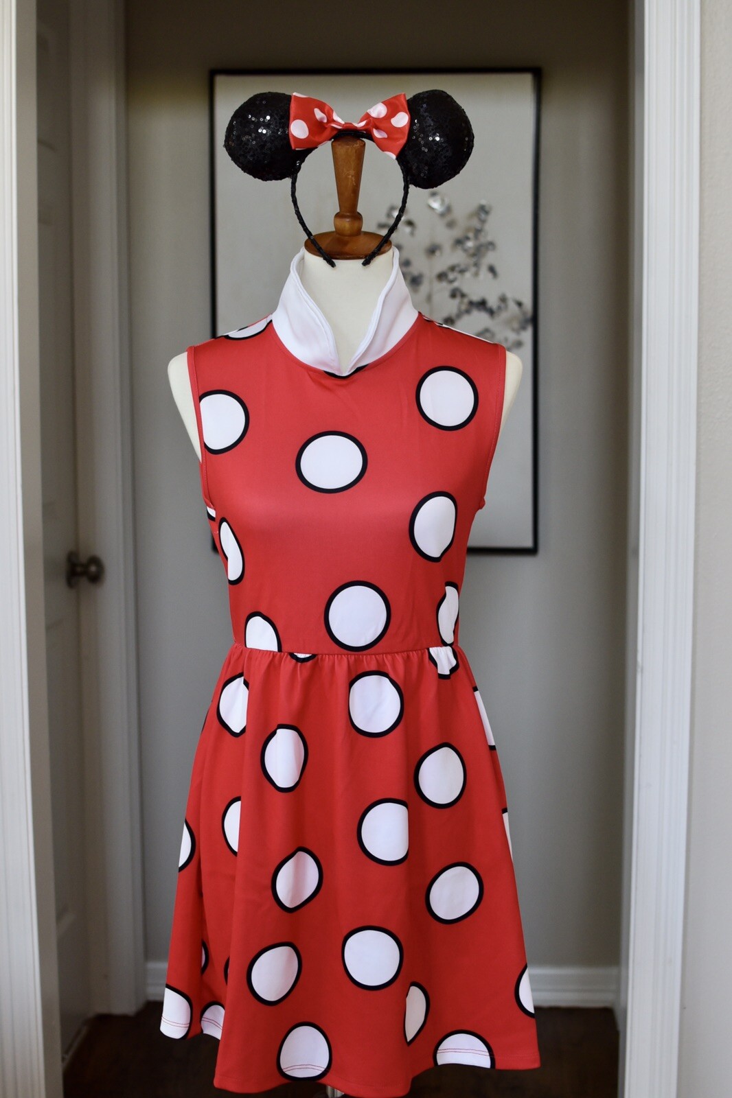 Womens Minnie Mouse Costume Cosplay - Disney - Size S - Gem