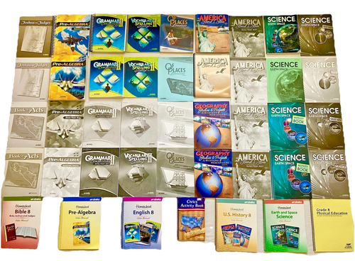 Abeka 8th Grade 8 Lot 43 Complete Set Teacher Student History Science ...