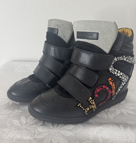 John Richmond Shoes Isabel Marant Style Y2K Hi-Top Wedge Sneakers | eBay