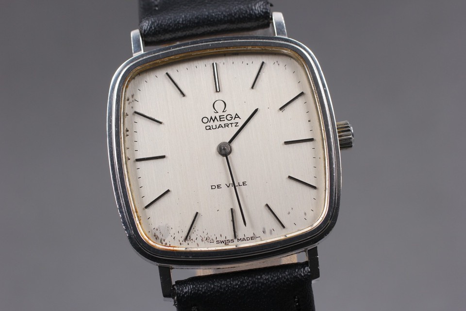 Vintage 1975 Omega De Ville Silver Dial Ref.197.0045 Quartz Men's Watch ...