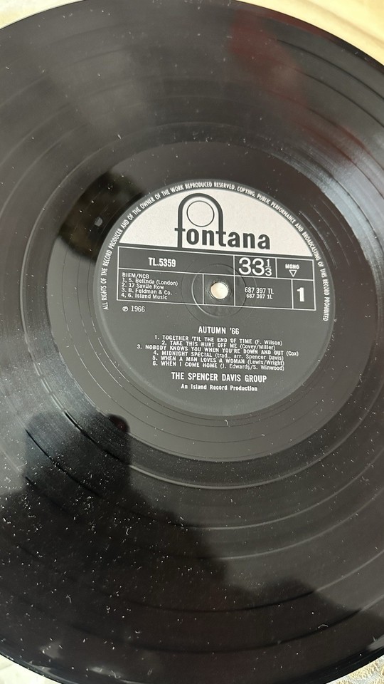 Spencer Davis Group LP Autumn 66 UK Fontana Mono 1st Press M- | eBay UK