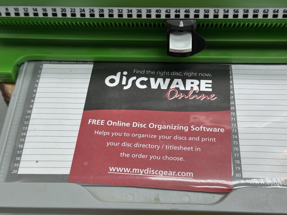 Discgear 80 CD DVD Games Disc Holder Storage Organizer Selector Hard ...