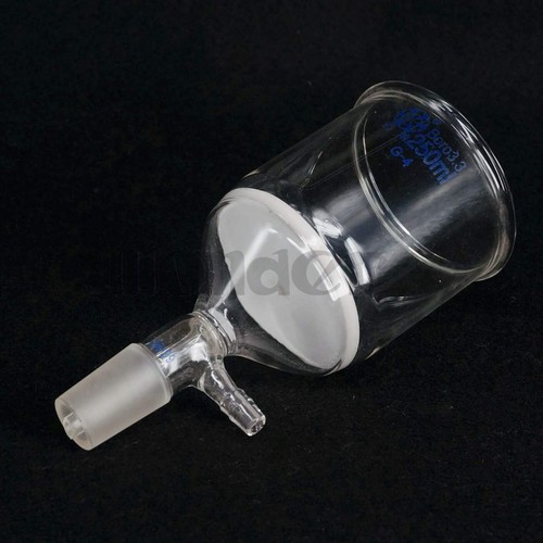 250ml Joint 24/29 Filter Funnel Sand Core G4 Coarse 4-7 Micron Lab ...