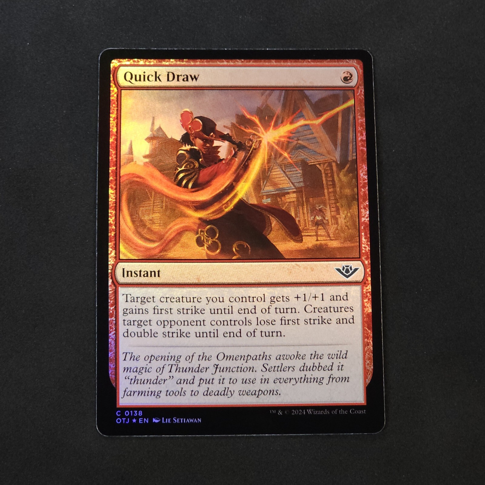 FOIL - MTG OTJ Quick Draw 138 - Outlaws of Thunder Junction - Magic 🔥 ...