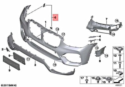 Genuine BMW X3 G01 G02 Set Mounting Pdc/Pma Sensor Front 51117484789 | eBay